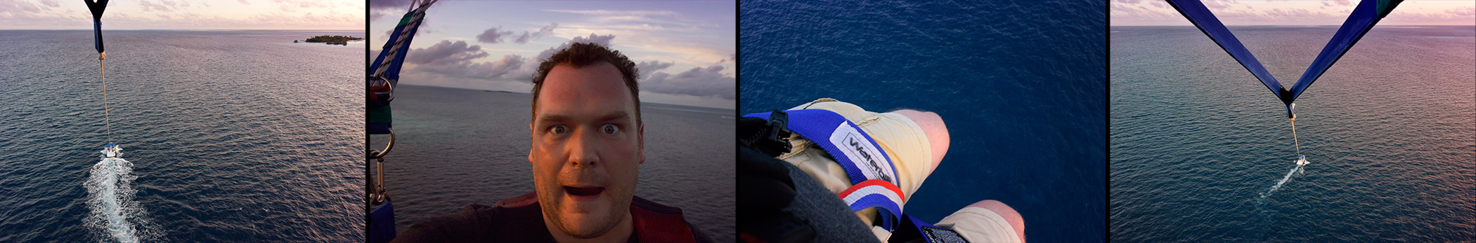 Sunset Parasailing in the Maldives - The Human Drone